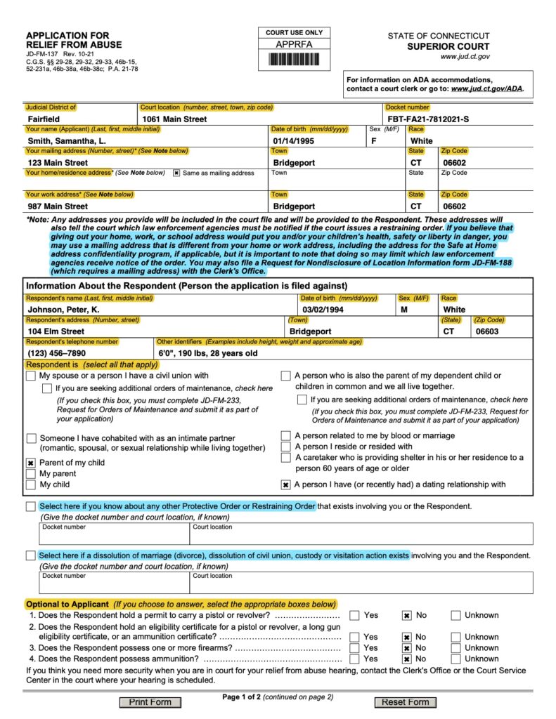 How to Get a Restraining Order in Connecticut — with Forms!