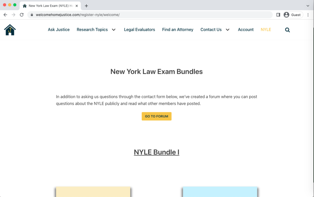 Access NYLE Resources - Welcome Home Justice